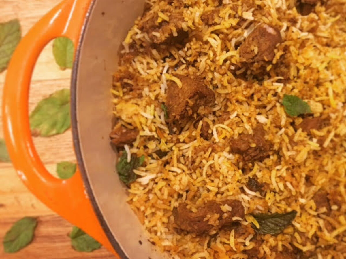 Indian Lamb Biryani Pressure Cooker Mutton Biryani Cook With